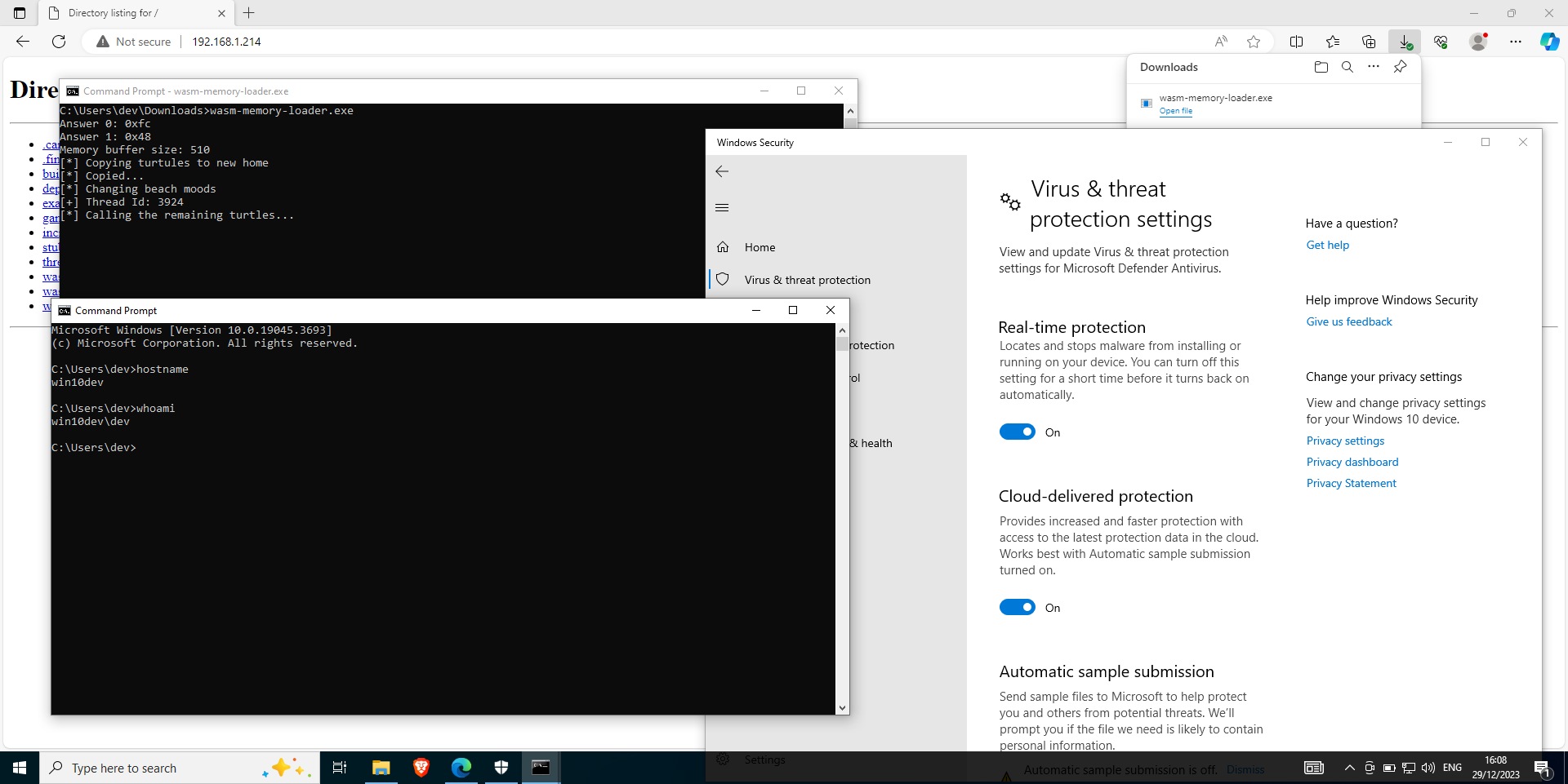 Shellcode evasion using WebAssembly and Rust - Balwurk